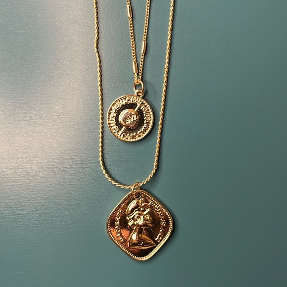 Full Tilt | Jewelry | Full Tilt Gold Layered Coin Necklaces | Poshmark